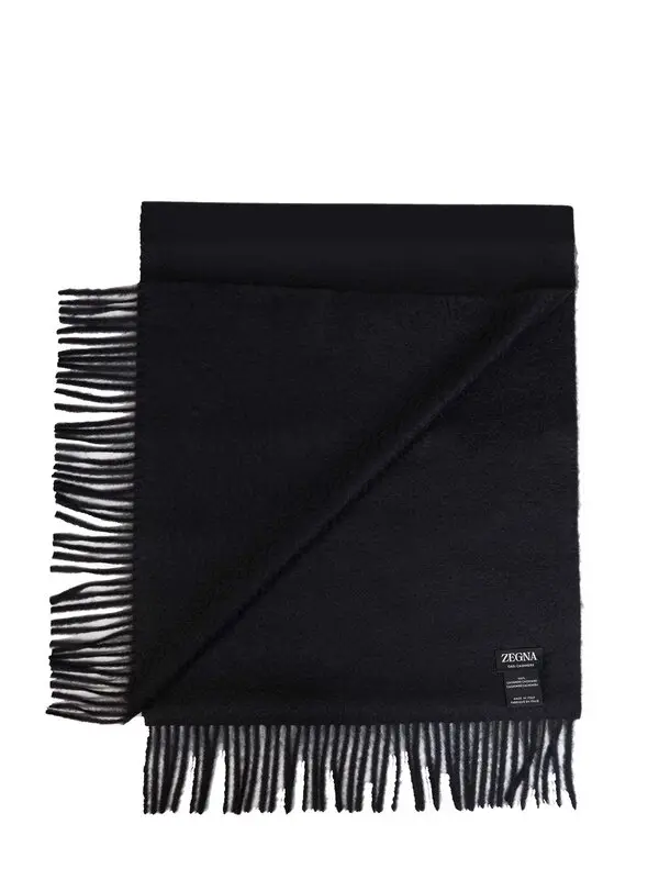 Zegna Black Oasi Cashmere Scarf