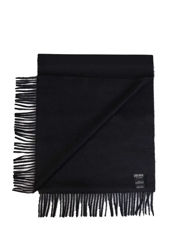 Zegna Black Oasi Cashmere Scarf - Multicolor
