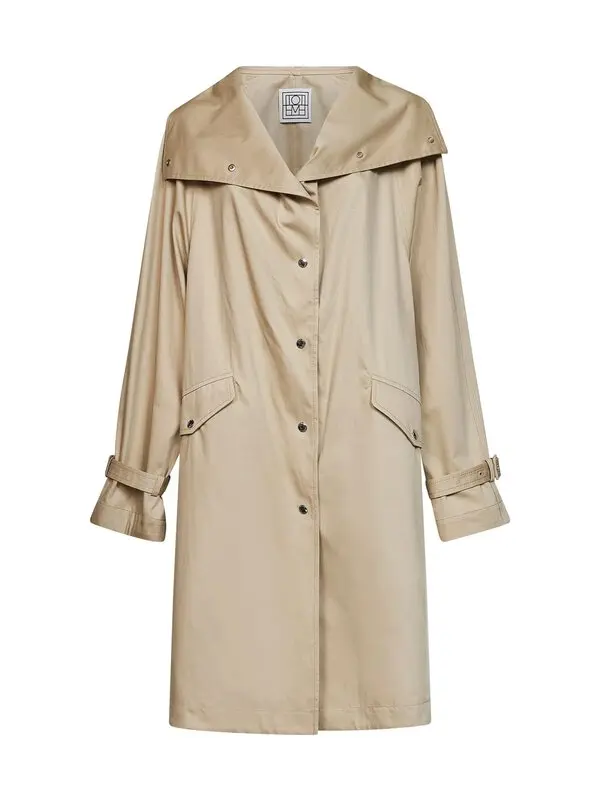 TOTEME Oversized Cotton Trench Coat - Multicolor