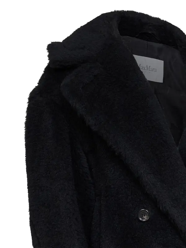 Max Mara Black Mxmalcuno Biker Coat