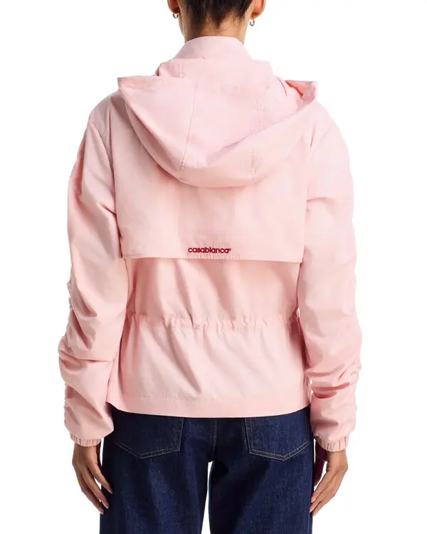 Casablanca Ruched Drawstring Windbreaker Jacket