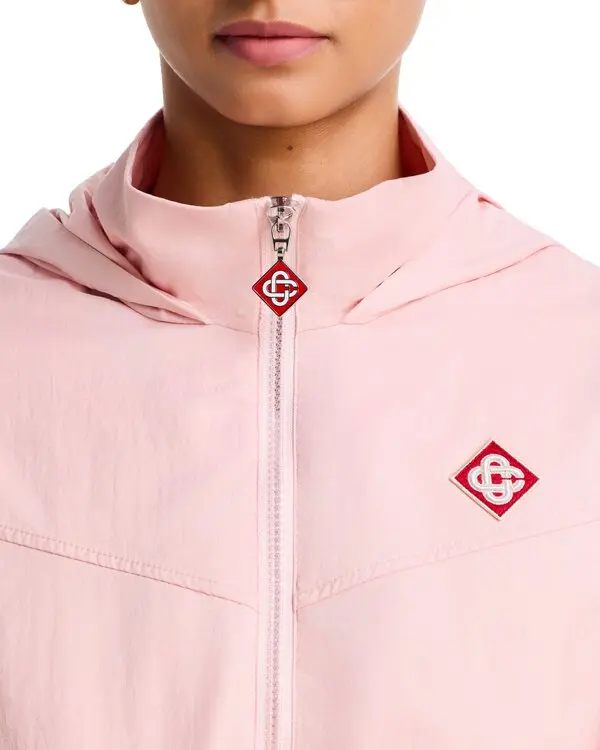 Casablanca Ruched Drawstring Windbreaker Jacket
