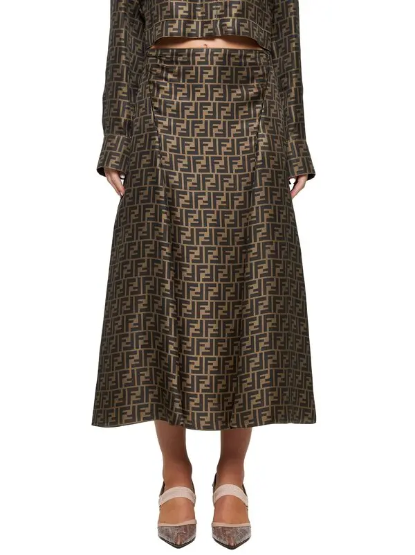 Fendi Ff Maxi Skirt