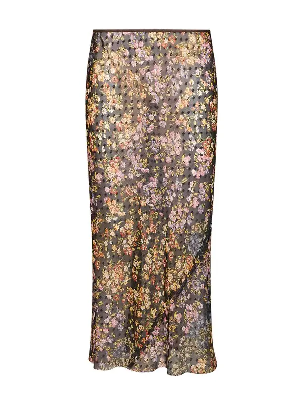 Dries Van Noten Auber Floral-print Jacquard Midi Skirt - Multicolor
