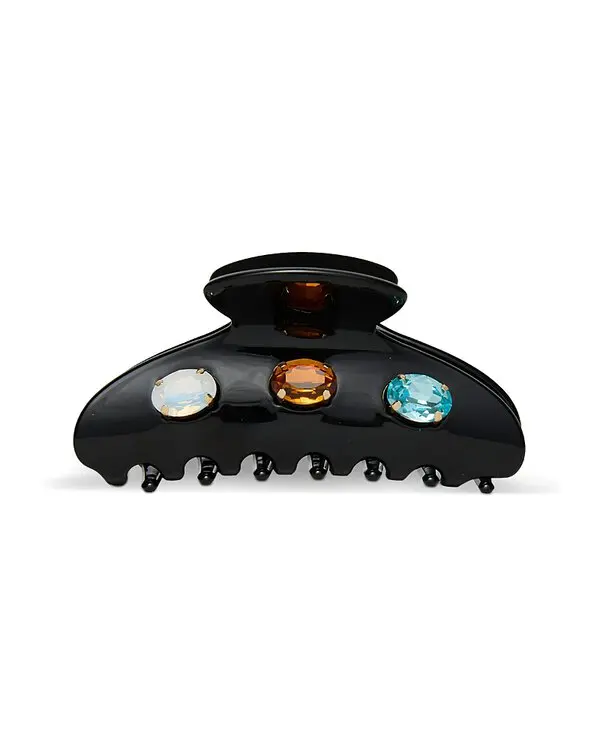 Lele Sadoughi Large Crystal Decor Claw Clip