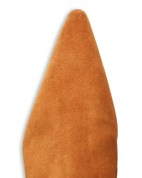 Cinq À Sept Marta Stitched Suede Knee High Boots - Toffee