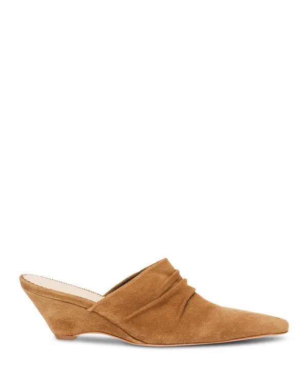 Cinq À Sept Sonia Curved Suede Mules