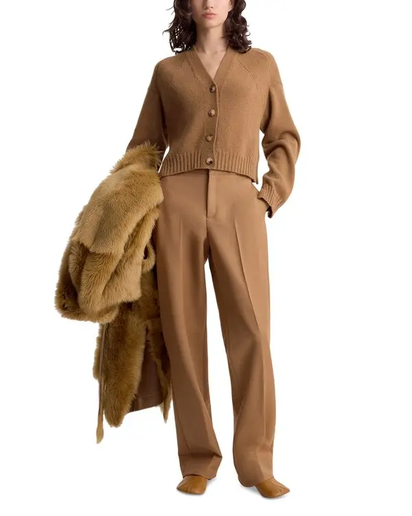 FFORME Aris Wool Tailored Wide Leg Trousers