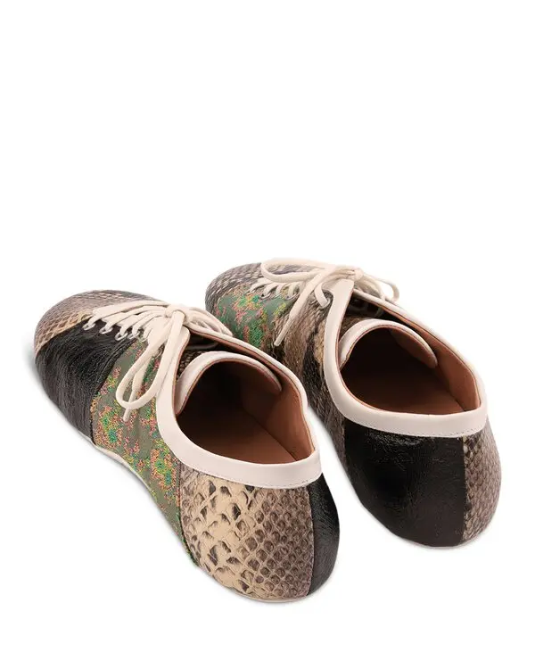 Dries Van Noten Retro Patchwork Leather Sneakers