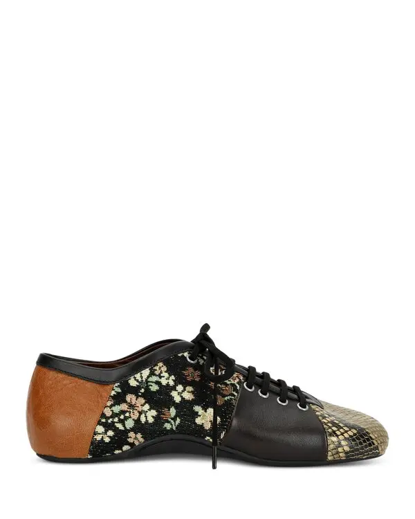 Dries Van Noten Ballerina Patchwork Leather Sneakers