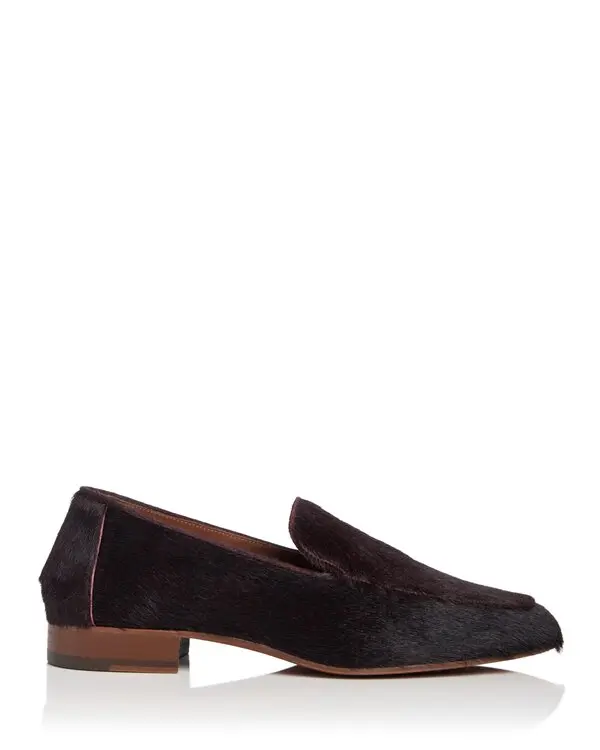 Dries Van Noten Calf Hair Loafers - Choco