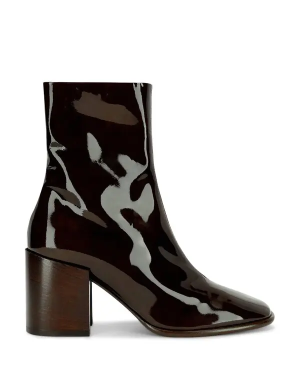 Dries Van Noten Patent Leather Ankle Boots