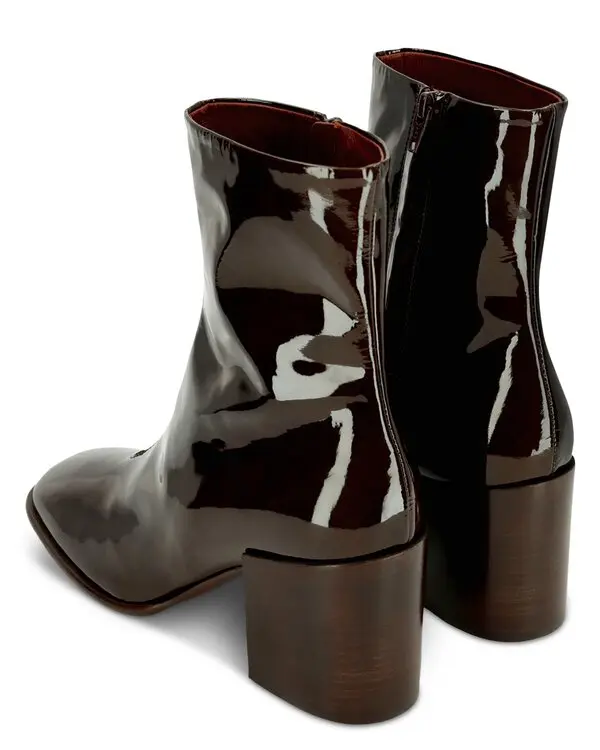 Dries Van Noten Patent Leather Ankle Boots