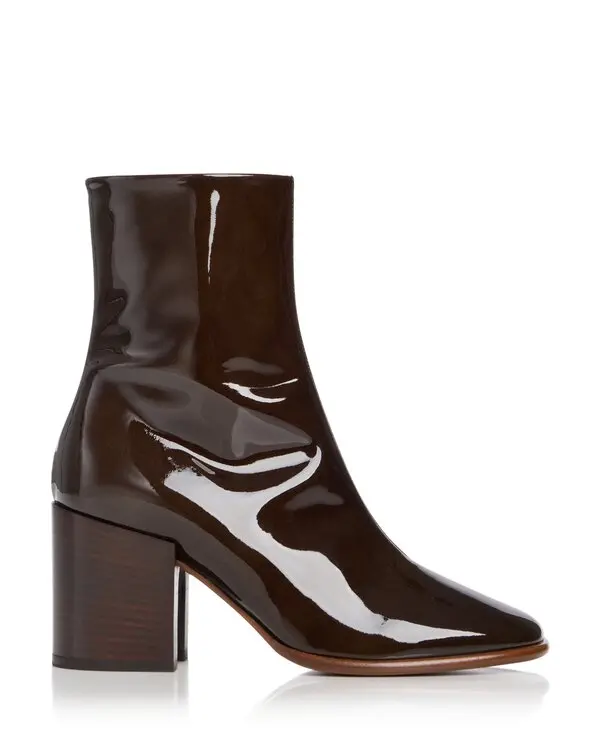 Dries Van Noten Patent Leather Ankle Boots