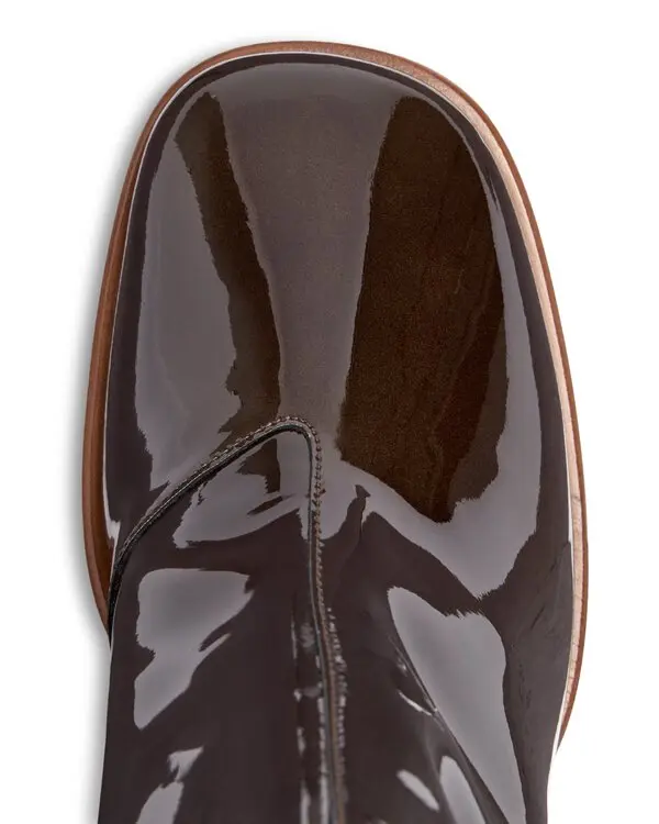 Dries Van Noten Patent Leather Ankle Boots