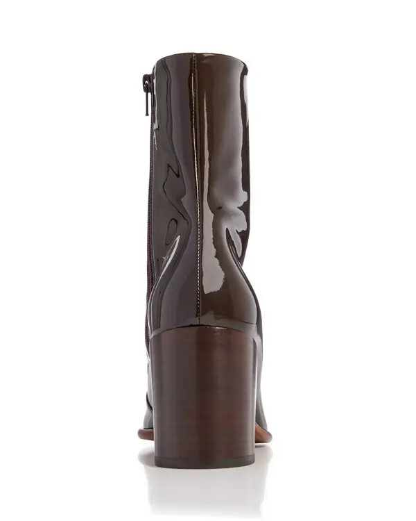 Dries Van Noten Patent Leather Ankle Boots