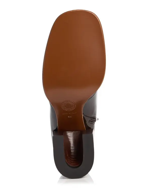 Dries Van Noten Patent Leather Ankle Boots