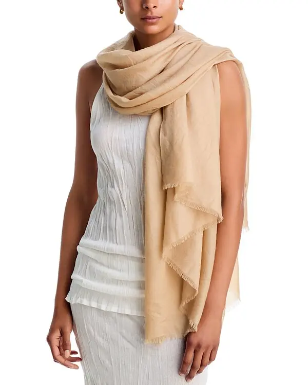 Vince Lightweight Cashmere Scarf - Camel