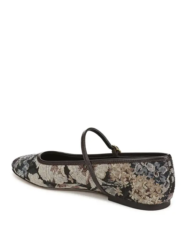 Veronica Beard Ellie Velvet Mary Jane Flats