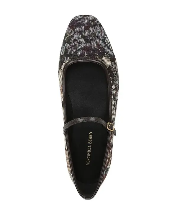 Veronica Beard Ellie Velvet Mary Jane Flats