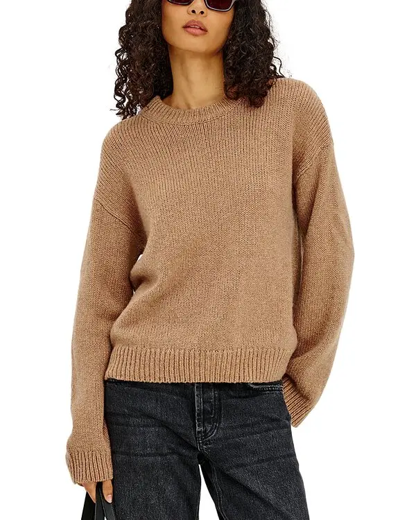 Rails Helly Crewneck Sweater - Heather Camel
