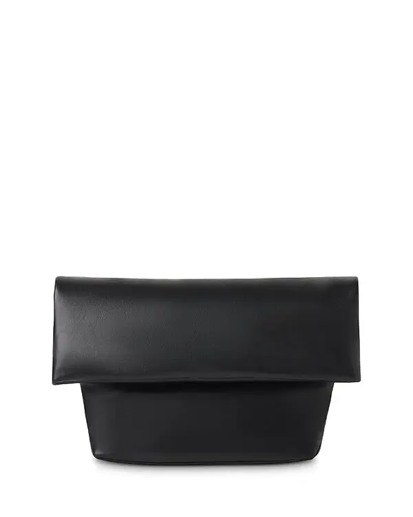 A.L.C. Finn Puffer Leather Clutch - Black