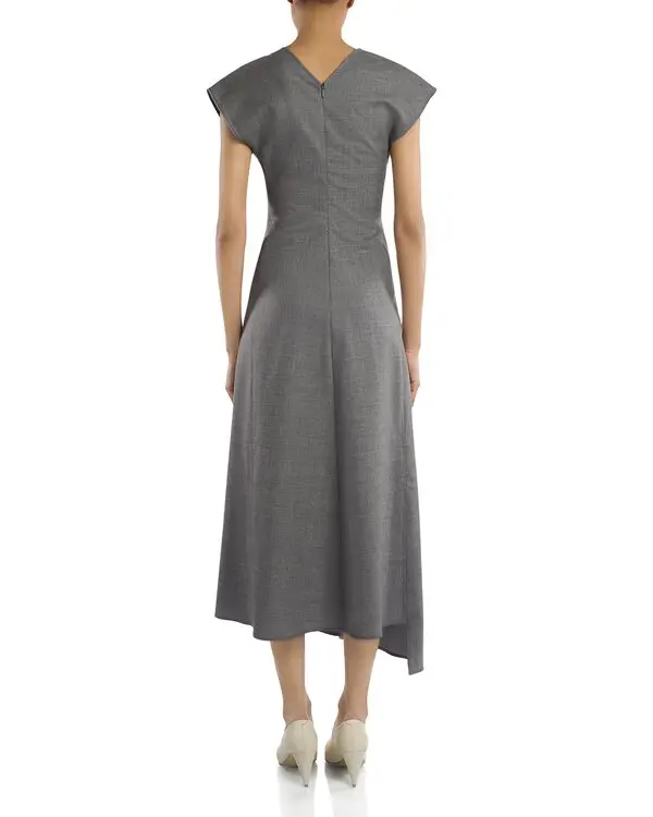 Victoria Beckham Aria Twisted Midi Dress