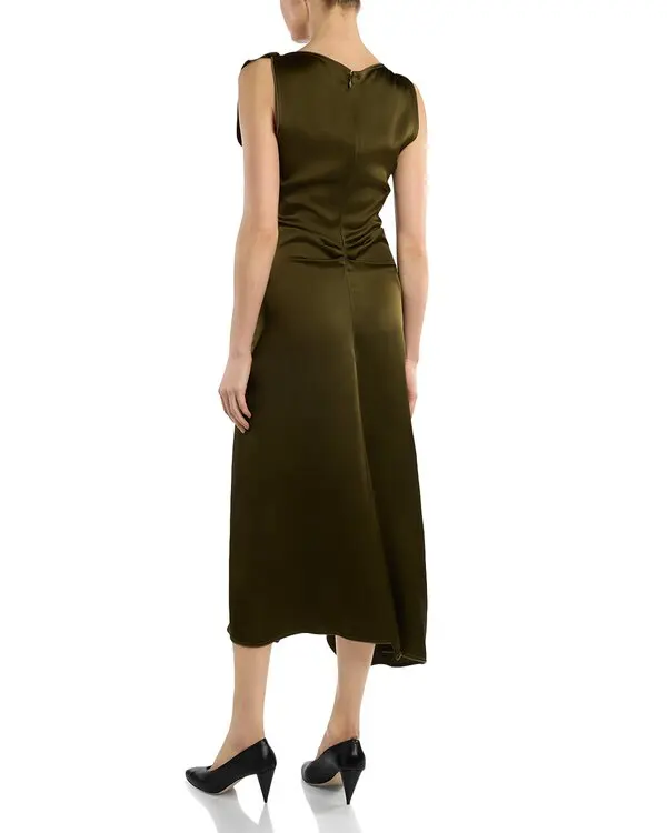 Victoria Beckham Draped Tailored Midi Dress