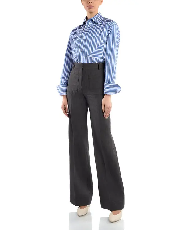 Victoria Beckham Cotton Pocket Detail Shirt