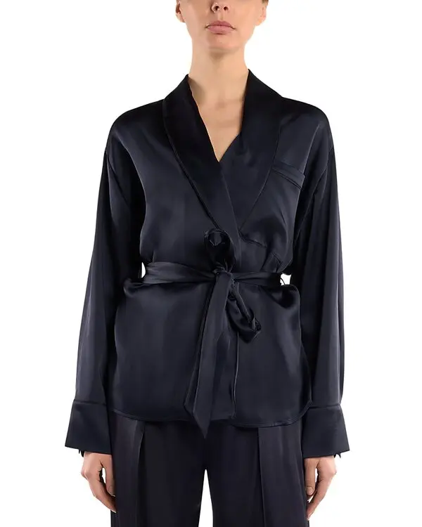 Victoria Beckham Alba Belted Blouse