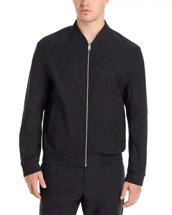 Hugo Boss Ukashi Slim Fit Bomber Collar Jacket - Black