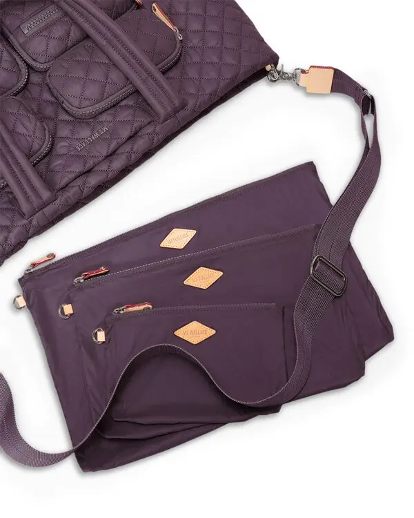 Mz Wallace Large Metro Travel Tote - Raisin
