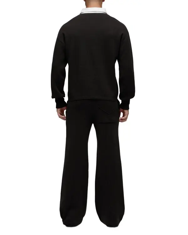 Hudson Jeans Contrast Collar Cotton Blend Polo Shirt