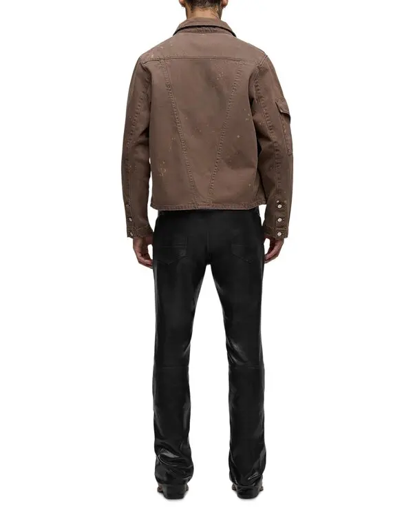 Hudson Jeans Walker Kick Flare Leather 34 Pants