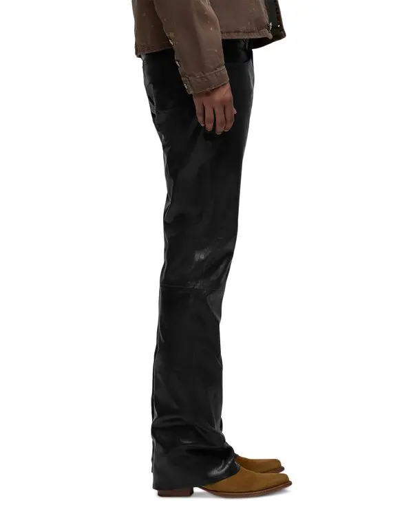 Hudson Jeans Walker Kick Flare Leather 34 Pants