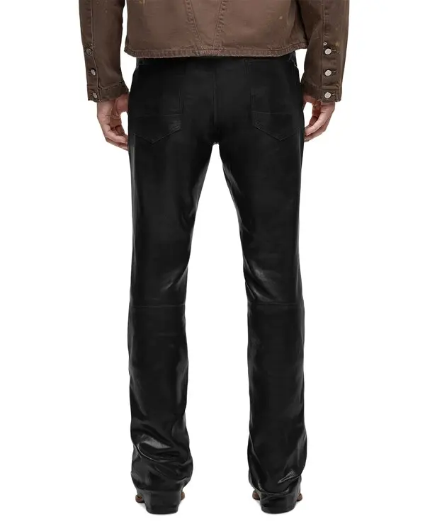 Hudson Jeans Walker Kick Flare Leather 34 Pants