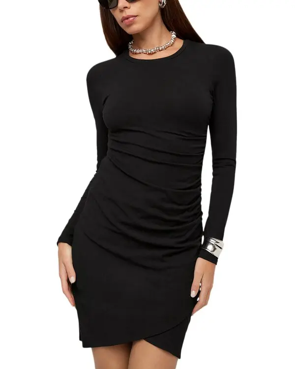 Fifteen Twenty Gracie Long Sleeve Side Shirred Dress