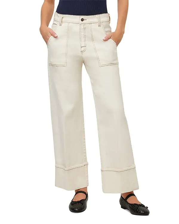 Fifteen Twenty Tracey Cotton Blend Patch Pocket Cuffed Jeans