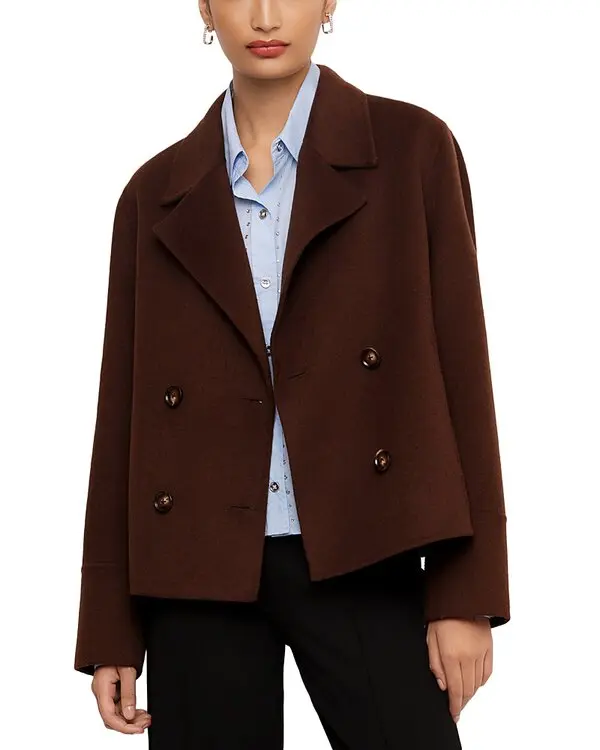 Fifteen Twenty Naomi Cropped Double Breasted Blazer