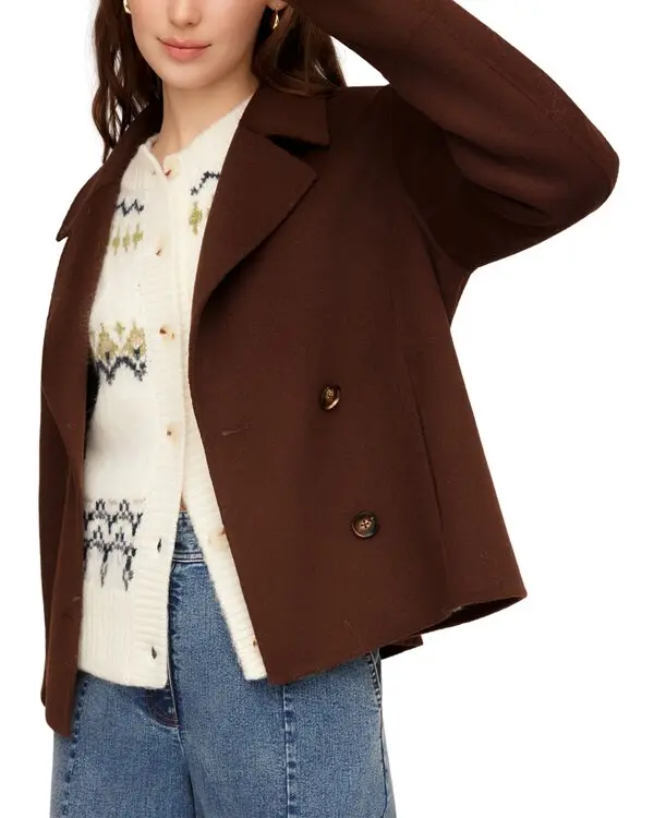 Fifteen Twenty Naomi Cropped Double Breasted Blazer