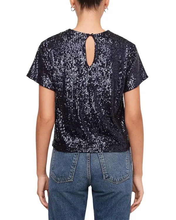 Fifteen Twenty Aerin Sequin Short Sleeve Top