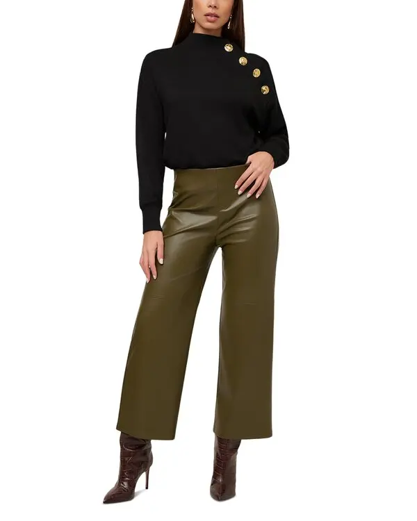 Fifteen Twenty Faux Leather Cropped Pants