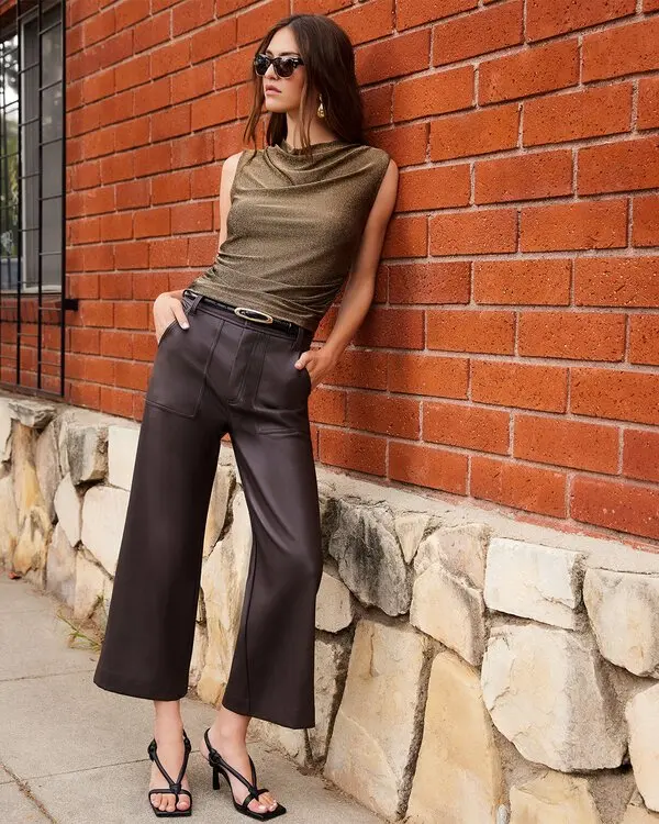 Fifteen Twenty Paige Sleeveless Shirred Top