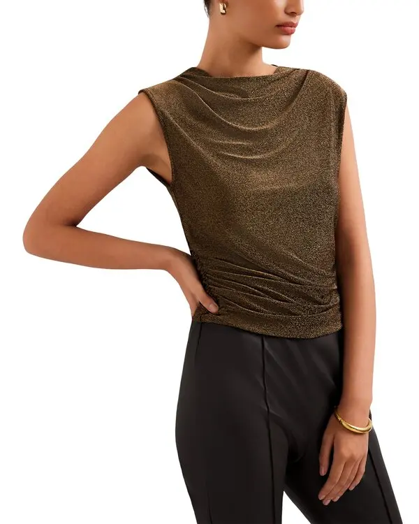 Fifteen Twenty Paige Sleeveless Shirred Top