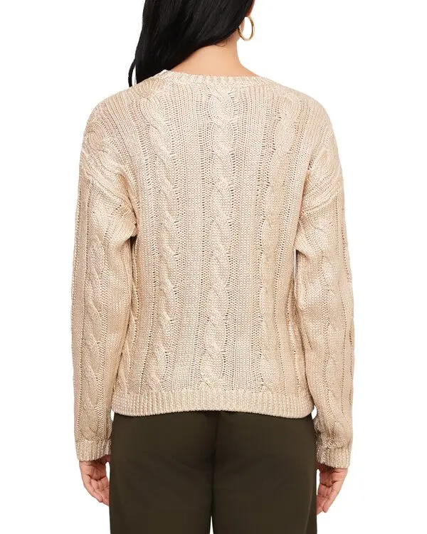 Fifteen Twenty Levie Cotton Cable Knit Sweater