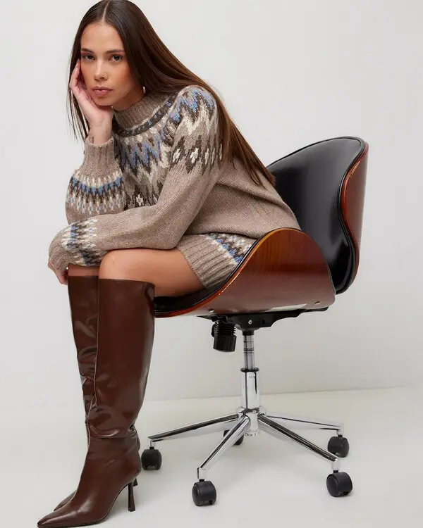 Fifteen Twenty Vera Jacquard Sweater Dress