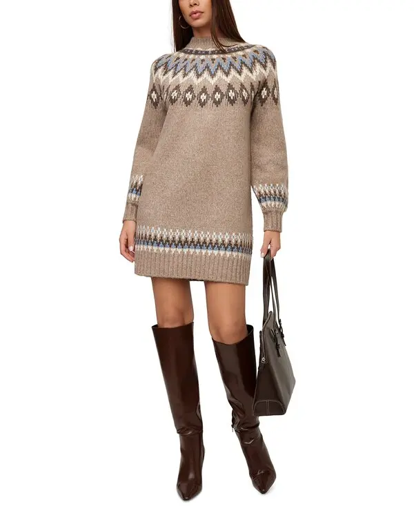 Fifteen Twenty Vera Jacquard Sweater Dress