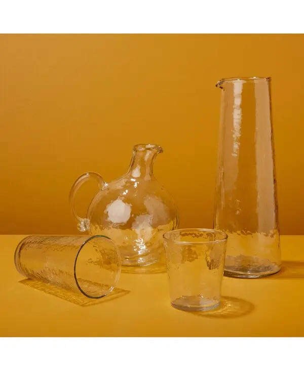 BE HOME Pebble Glass Globe Pitcher
