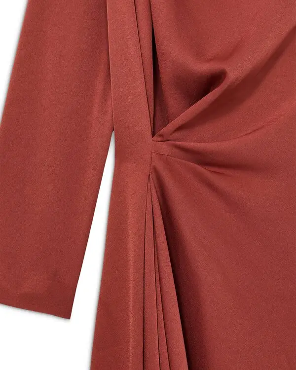 REISS Bethany Draped Asymmetrical Dress