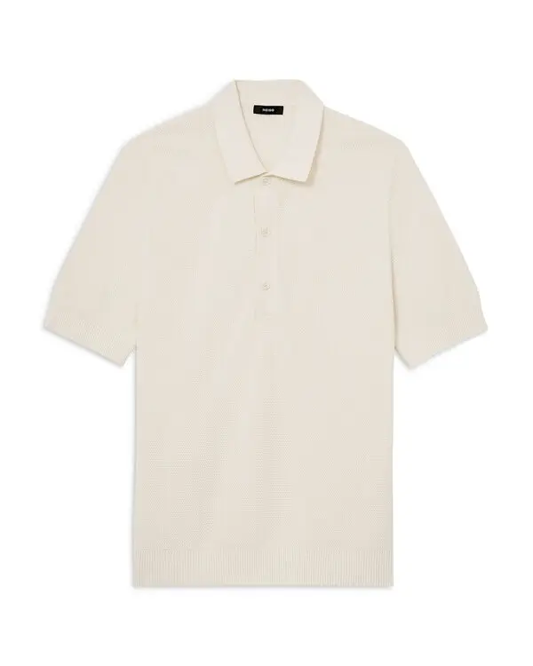 REISS Warren Basket Stitch Sweater Polo